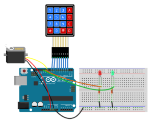 Arduino Code Lock with Keypad and Servo Motor